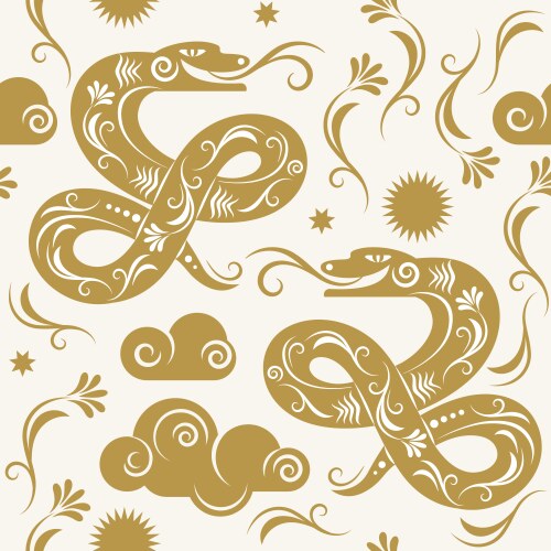 Chinese clouds smoke seamless pattern Royalty Free Vector