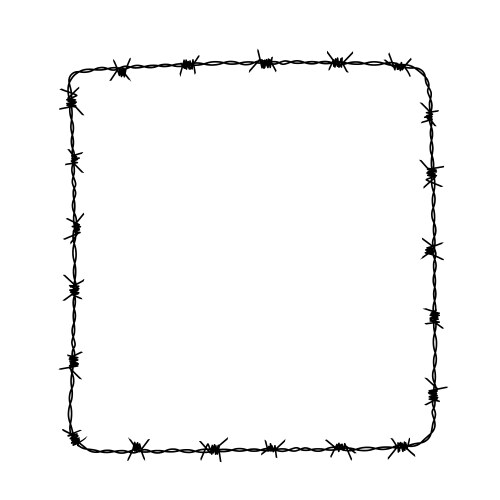 Barbed Wire Border Vector Images (over 3,500)