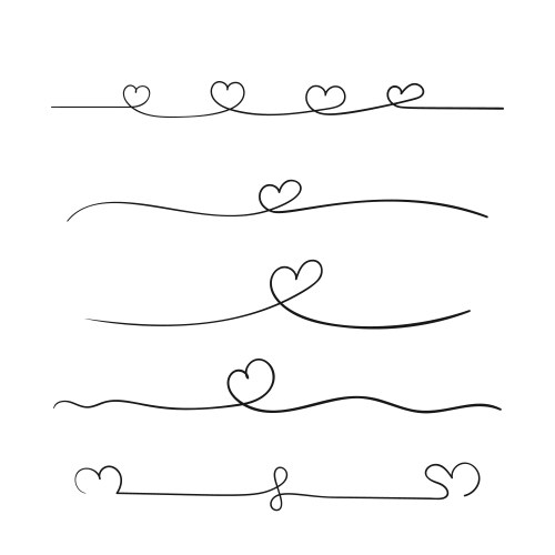 Heart Divider Vector Images (over 3,400)