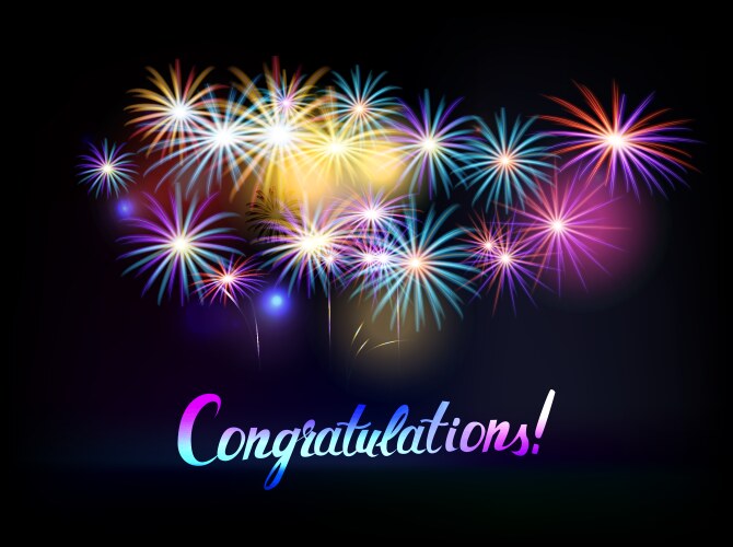 Congratulations card graduation Royalty Free Vector Image