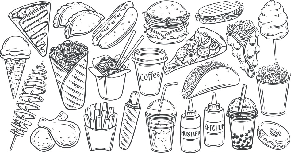 Food Outline Vector Images (over 630,000)