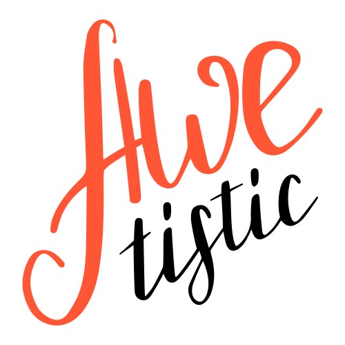 Autism awareness lettering set isolated Royalty Free Vector