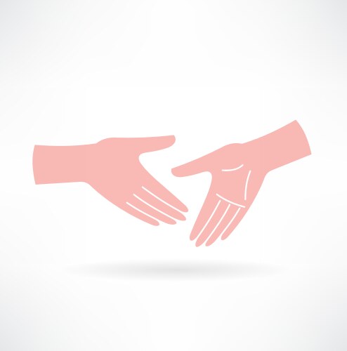 Learn to forgive concept icon friendship Vector Image