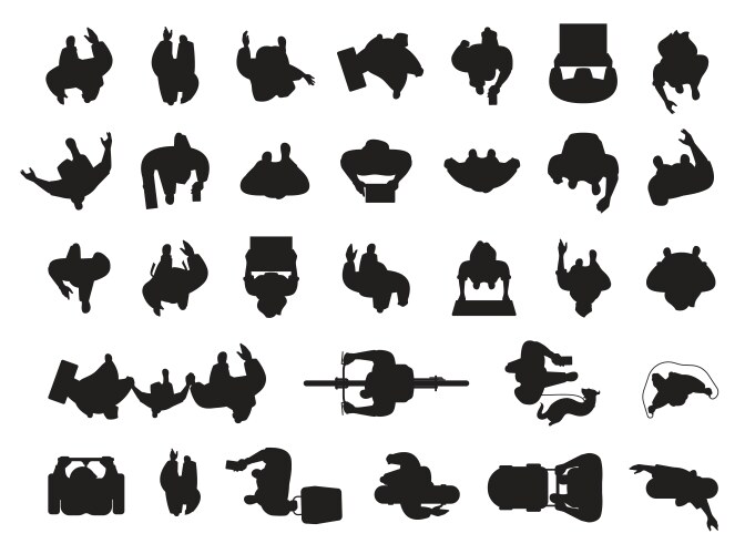 Top View Man Sitting Vector Images (over 1,000)