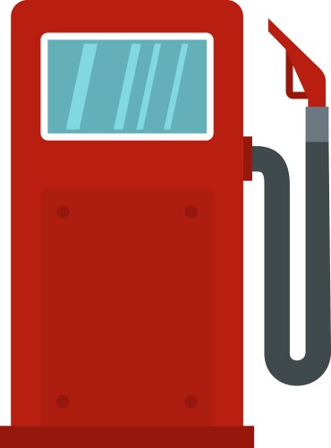 Vintage red gasoline pump 3d Royalty Free Vector Image