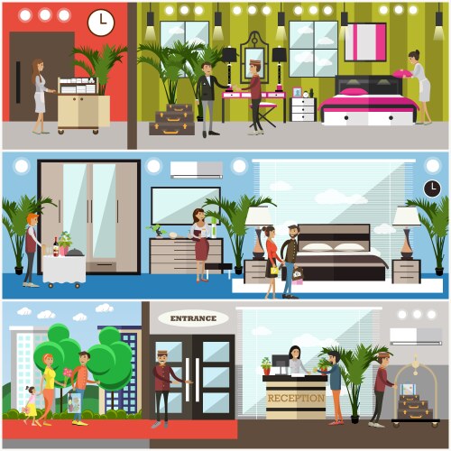 Hotel Housekeeping Posters Vector Images (87)