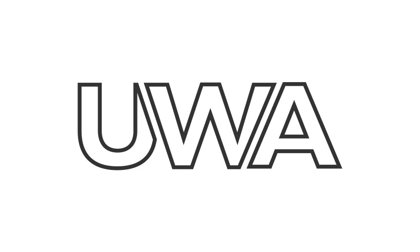 Nuw logo design template with strong and modern Vector Image