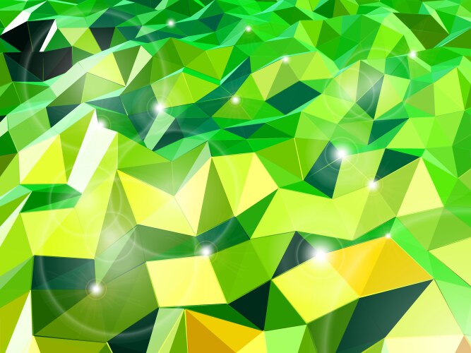 Green abstract background polygon Royalty Free Vector Image