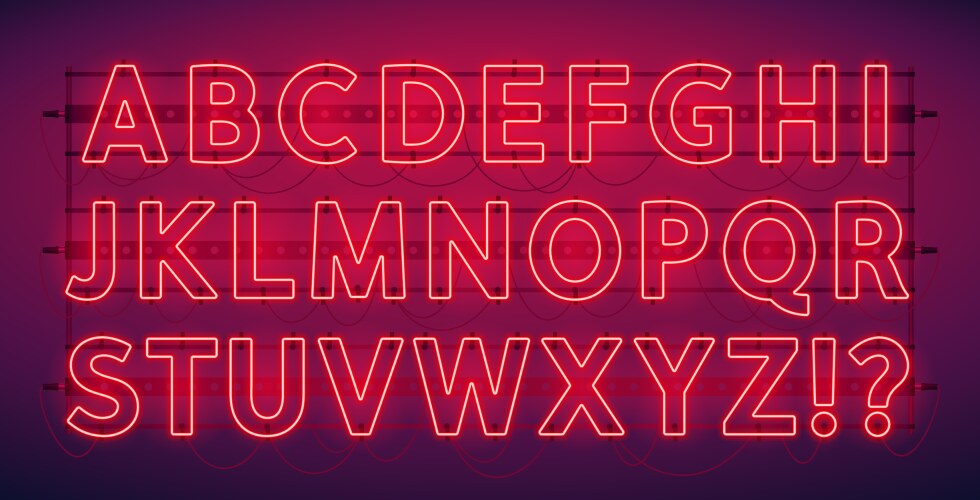 Neon Alphabet Vector Images (over 48,000)