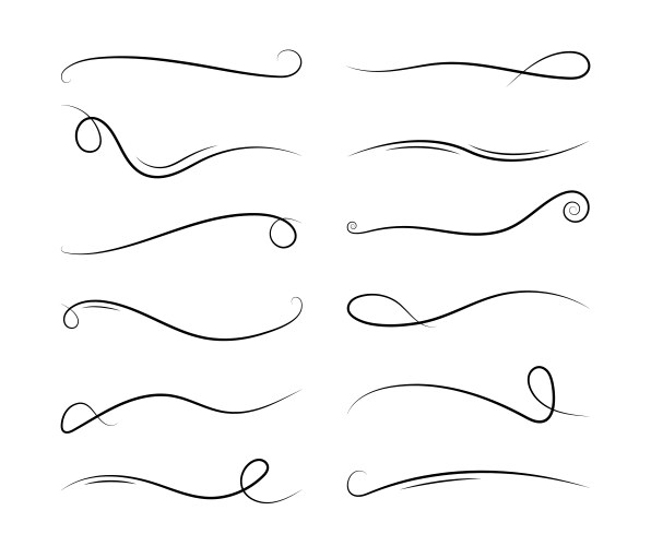 Calligraphy Lines Vector Images (over 160,000)
