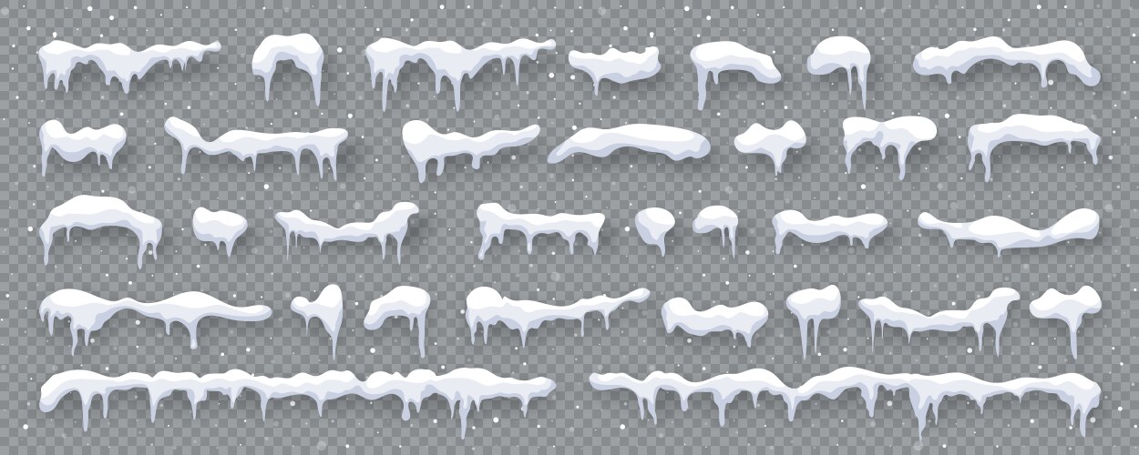 Snow Dripping Vector Images (over 850)
