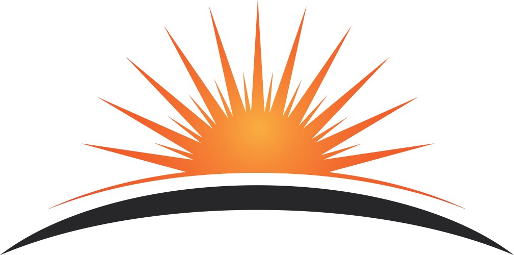 Sun logo template Royalty Free Vector Image - VectorStock