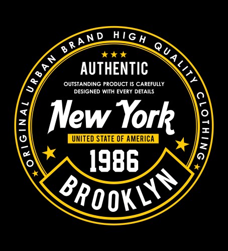 New york vintage emblem Royalty Free Vector Image