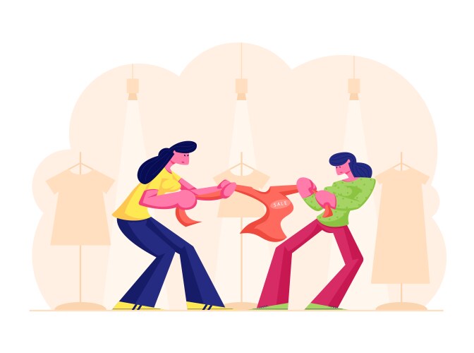 Two Cartoon Girls Fighting Vector Images (over 320)