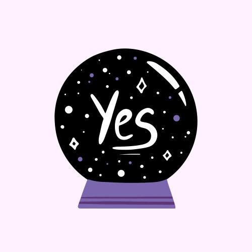 Magic 8 ball Royalty Free Vector Image - VectorStock