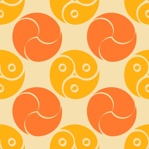 Monochrome set with gankyil tibetan symbol Vector Image