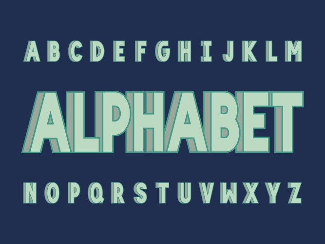 Dynamic bold italic font design alphabet typeface Vector Image