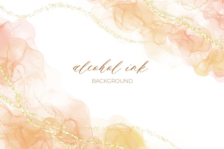 Watercolor alcohol ink background design Vector Image