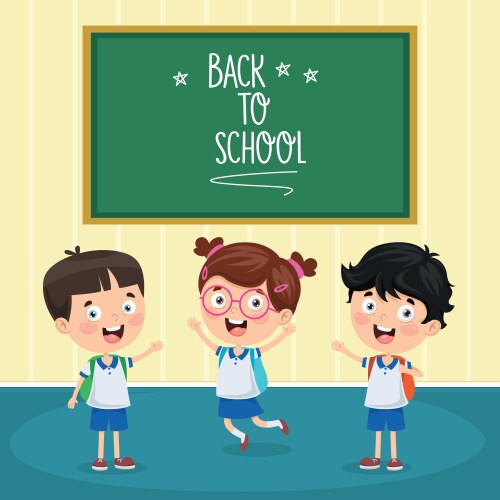 Cartoon students Royalty Free Vector Image - VectorStock
