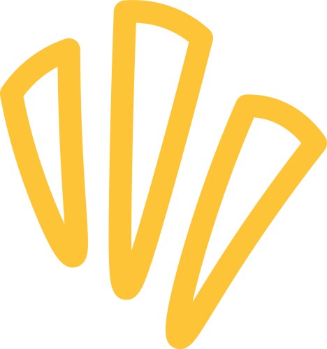 Hand drawn colorful lines flat icons set straight Vector Image