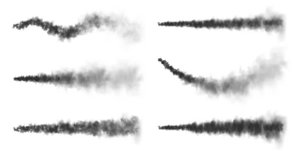 Realistic missile or bullet trail airplane Vector Image