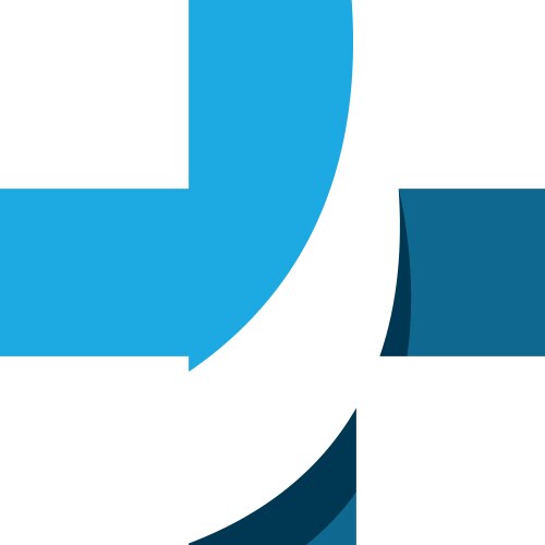 Cross medical logo template Royalty Free Vector Image