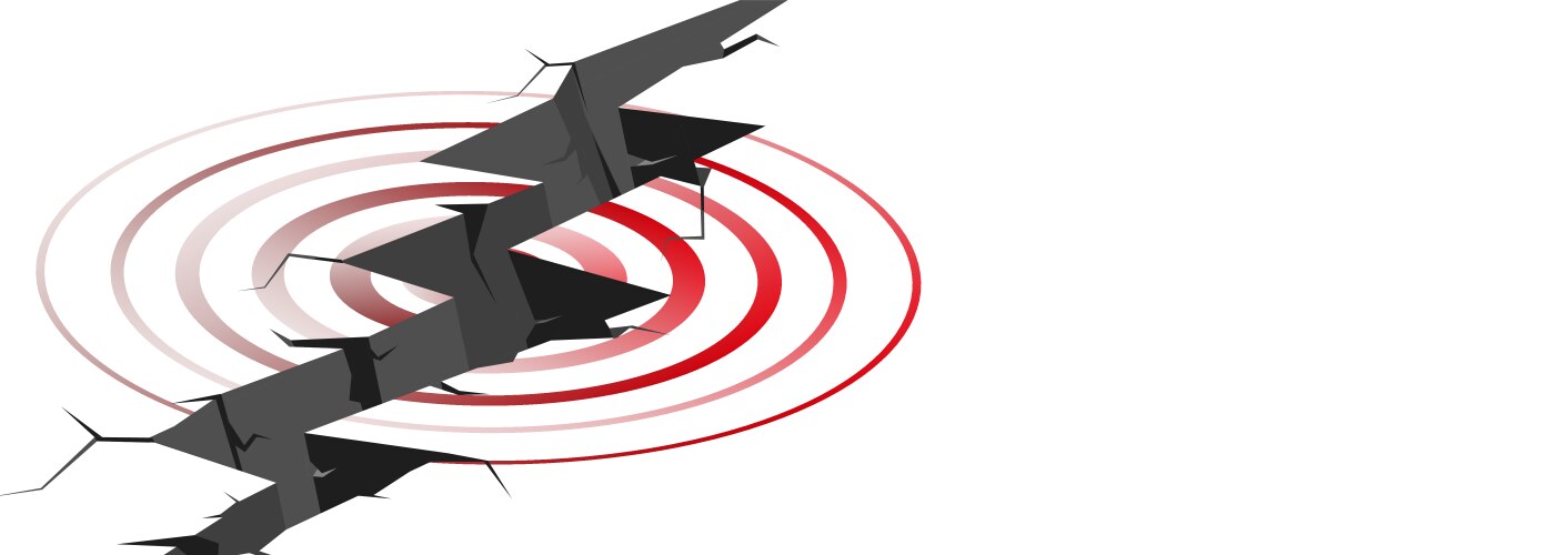 Earthquake background Royalty Free Vector Image