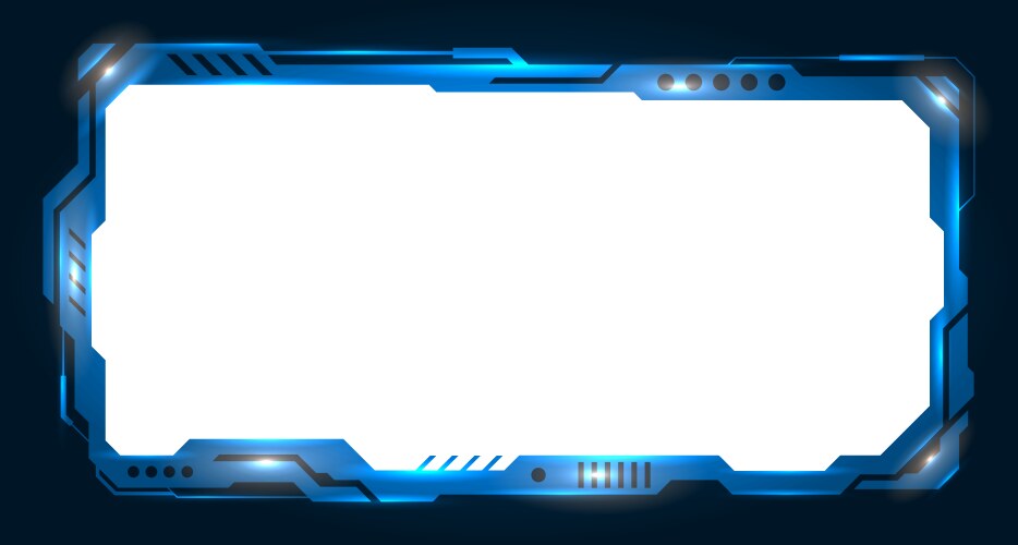 Abstract hud ui futuristic frame control center Vector Image