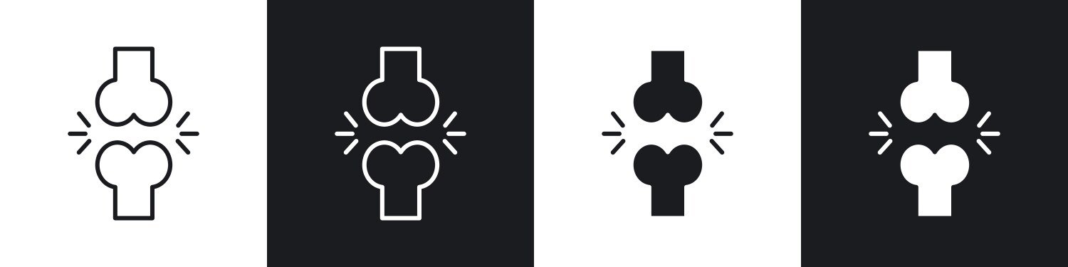 Joint icon set Royalty Free Vector Image - VectorStock