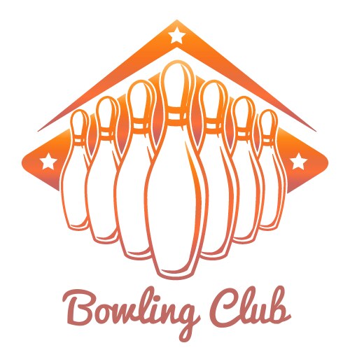 Bowling club logos and pictures Royalty Free Vector Image