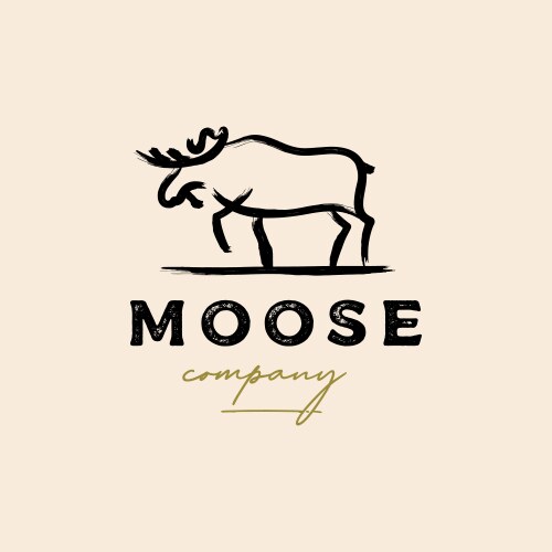 Moose Black and White Vector Images (over 6,100)