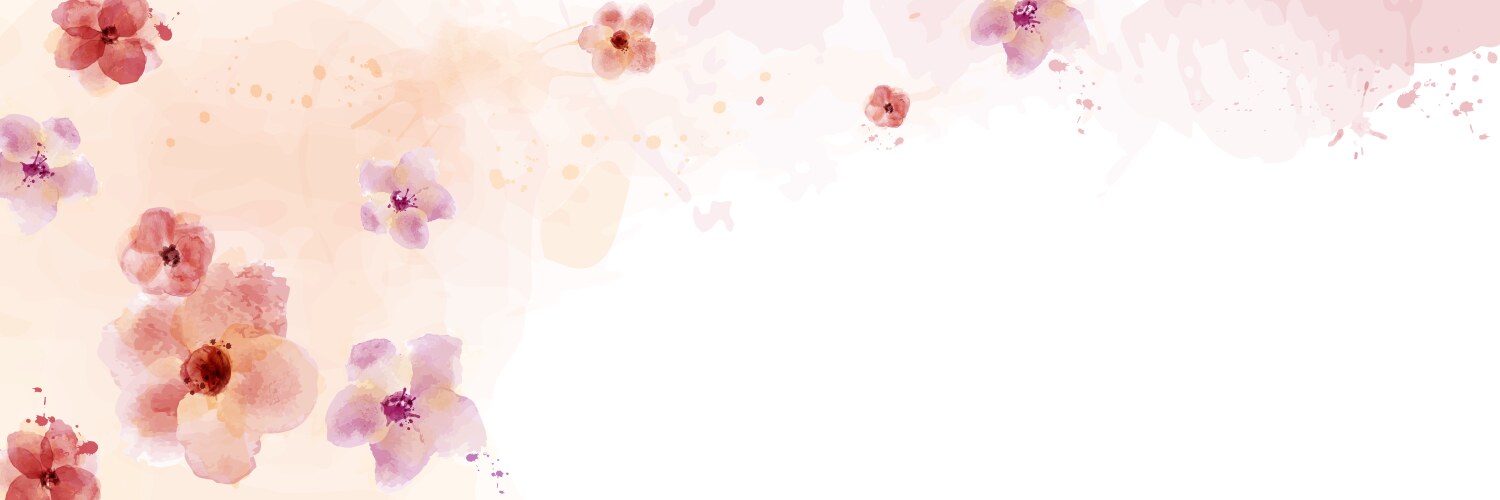 Horizontal wallpaper with orchid Royalty Free Vector Image