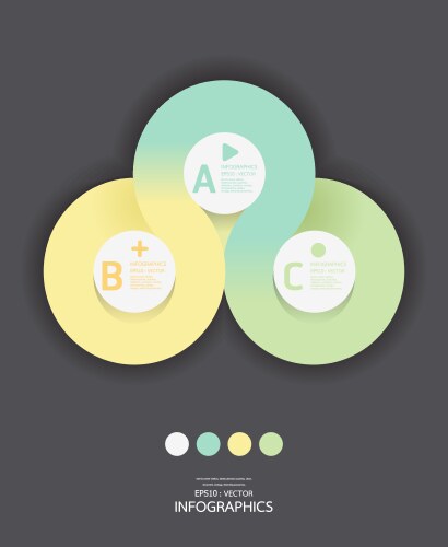 Modern soft color design template Royalty Free Vector Image