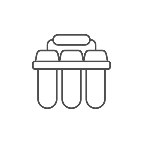 Tank filter icon outline water Royalty Free Vector Image
