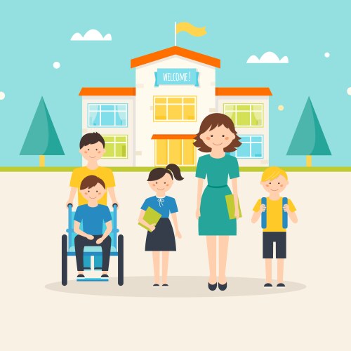 School inclusion Vector Images & Graphics for Commercial Use | VectorStock