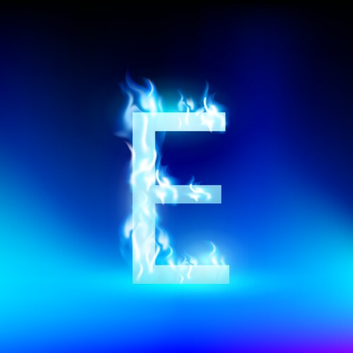 Realistic blue fire border burning flame clipart Vector Image