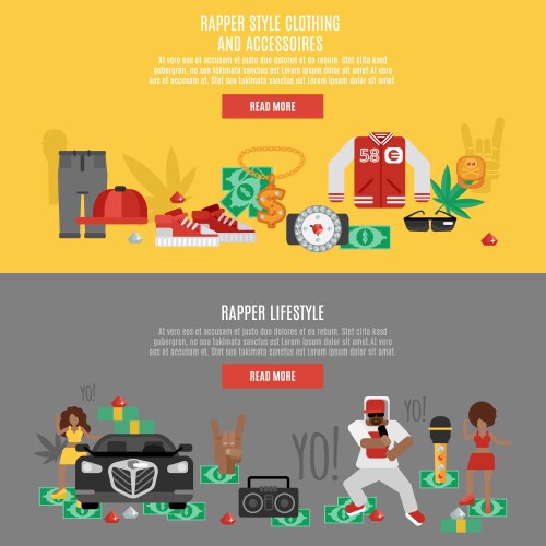 Rap music label Royalty Free Vector Image - VectorStock