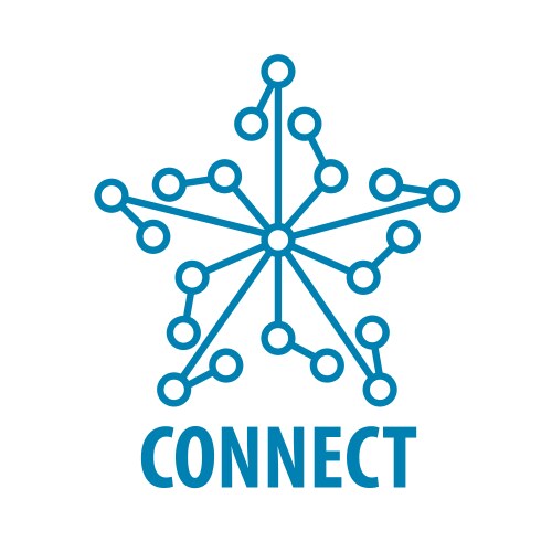 Star network topology lan design networking Vector Image
