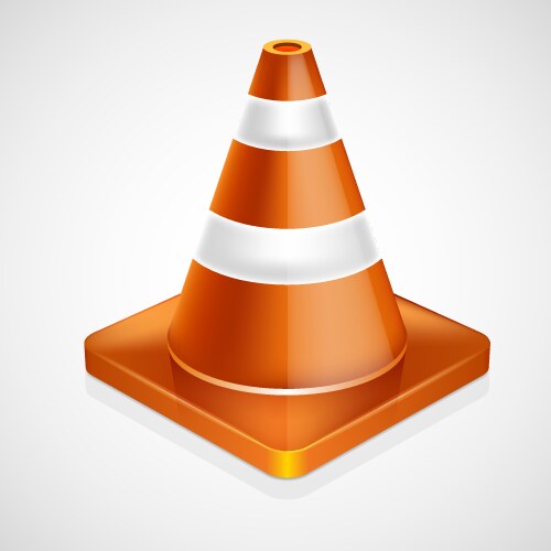 Traffic cone icon Royalty Free Vector Image - VectorStock