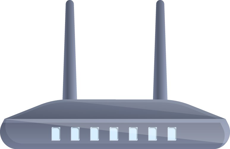 Connection router icon cartoon style Royalty Free Vector