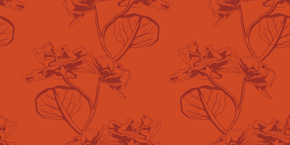 Hand drawn floral pattern design flower drawing Vector Image