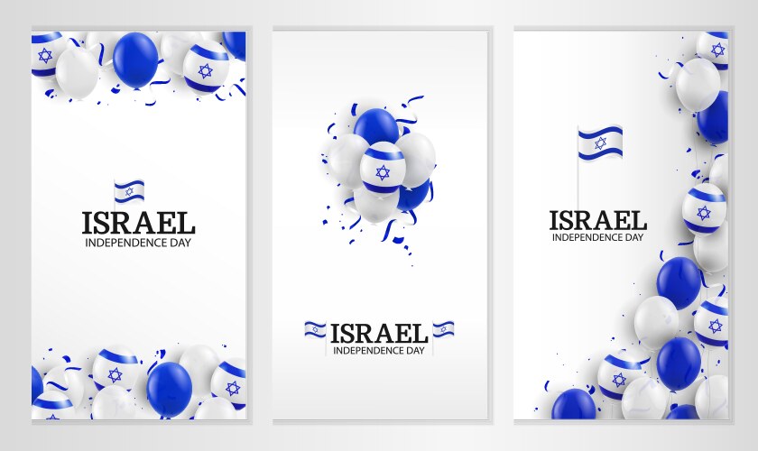 Independence day of israel Royalty Free Vector Image