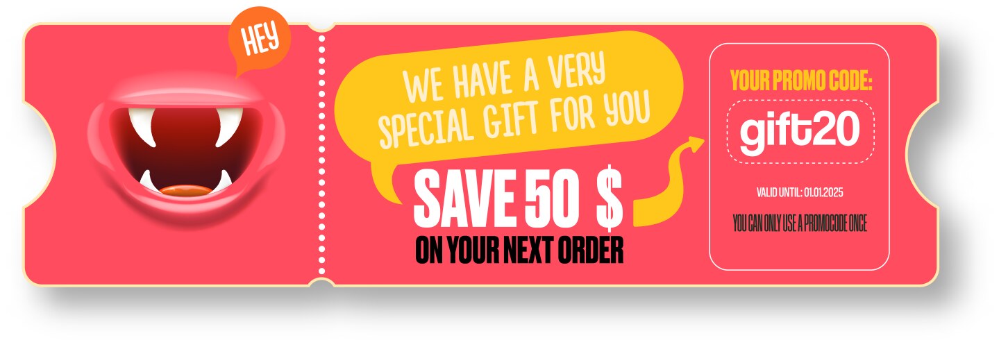Pink gift voucher with coupon code and cute Vector Image