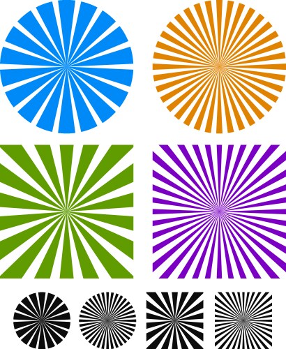 Colorful bursting backgrounds Royalty Free Vector Image
