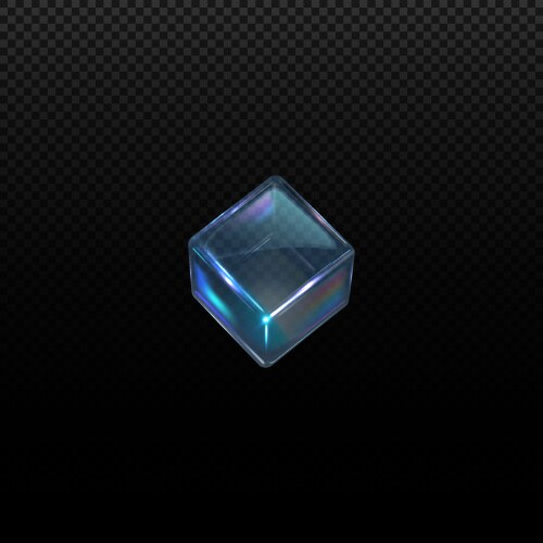 Glass capsule 3d icon shape Royalty Free Vector Image