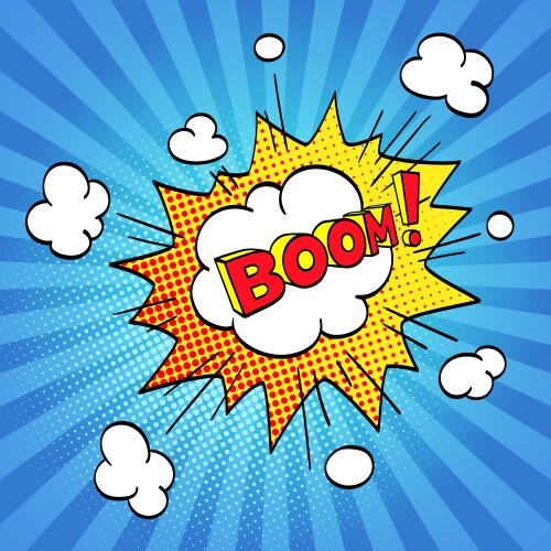 Comic book bam Royalty Free Vector Image - VectorStock