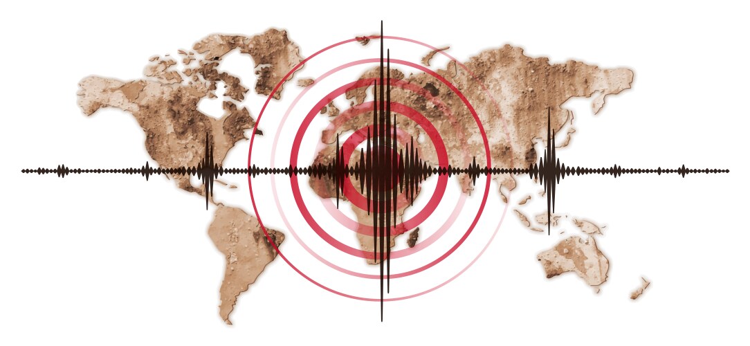Earthquake background Royalty Free Vector Image