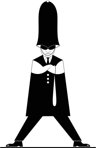 Policeman black and white clip art Vector Images & Graphics for ...