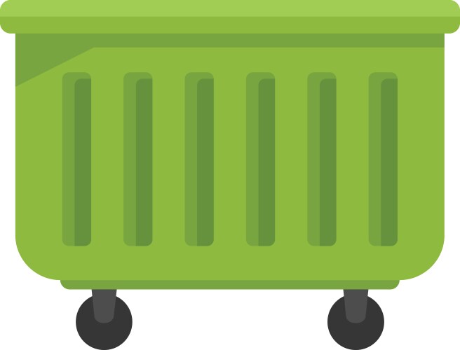 Waste cart icon simple food trash Royalty Free Vector Image