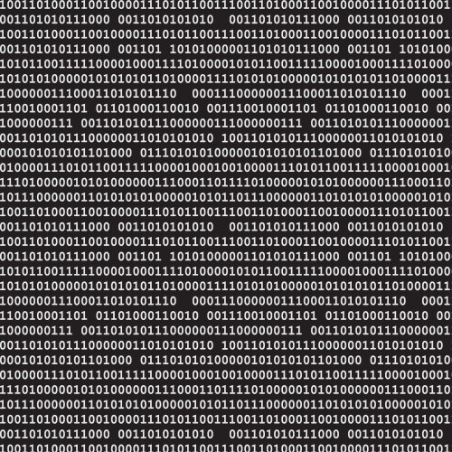 Binary code zero one matrix green background Vector Image